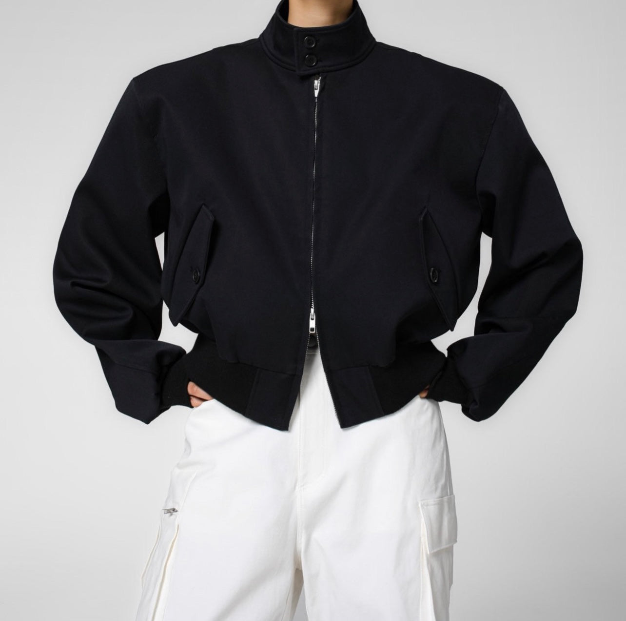 Harrington Jacket | Black – AMR LONDON